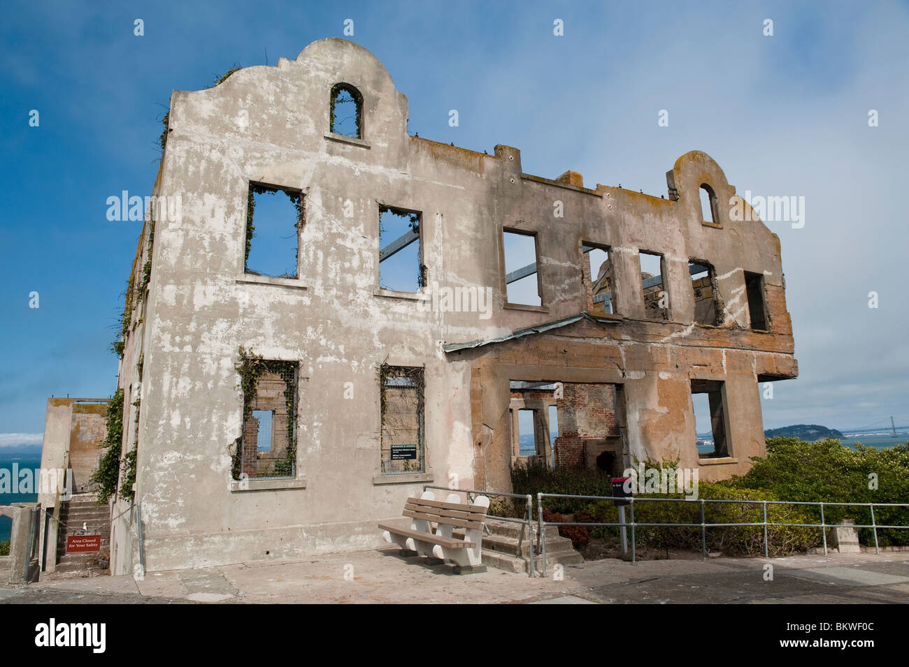 The Ruins of the Wardens House, Alcatraz Island Prison or "The Rock ...