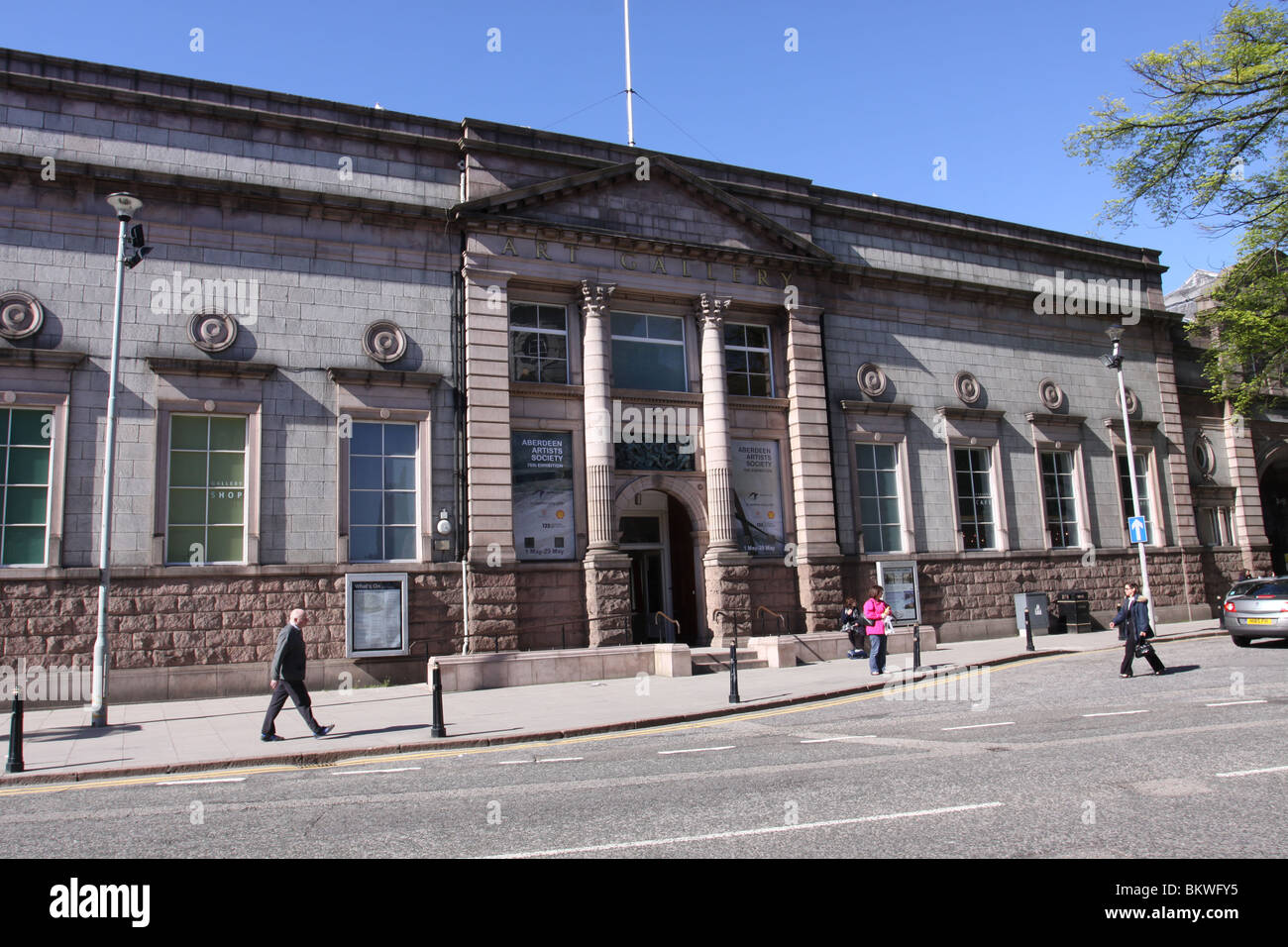exterior of Aberdeen Art Gallery Scotland May 2010 Stock Photo - Alamy
