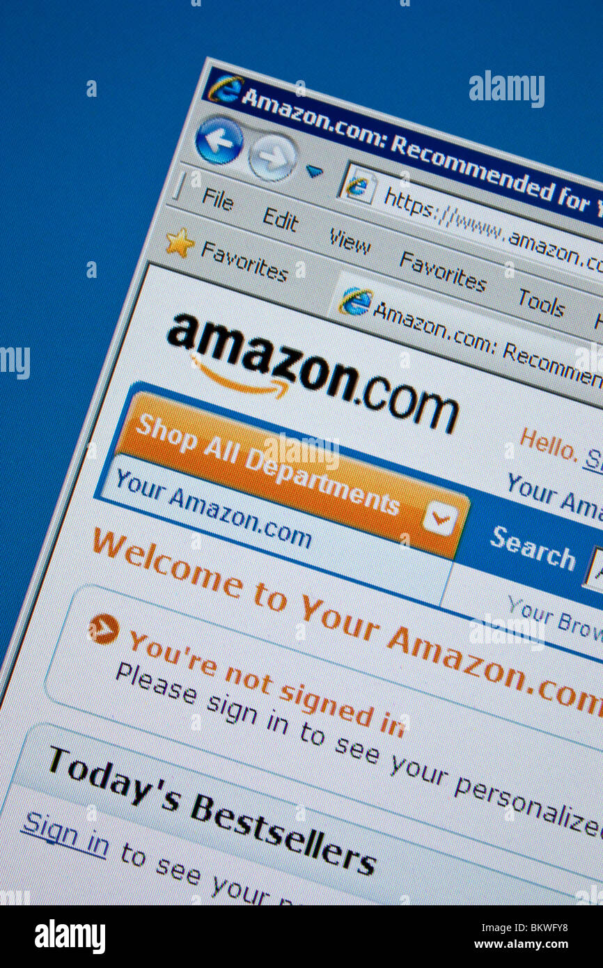 Amazon website screen hi-res stock photography and images - Alamy