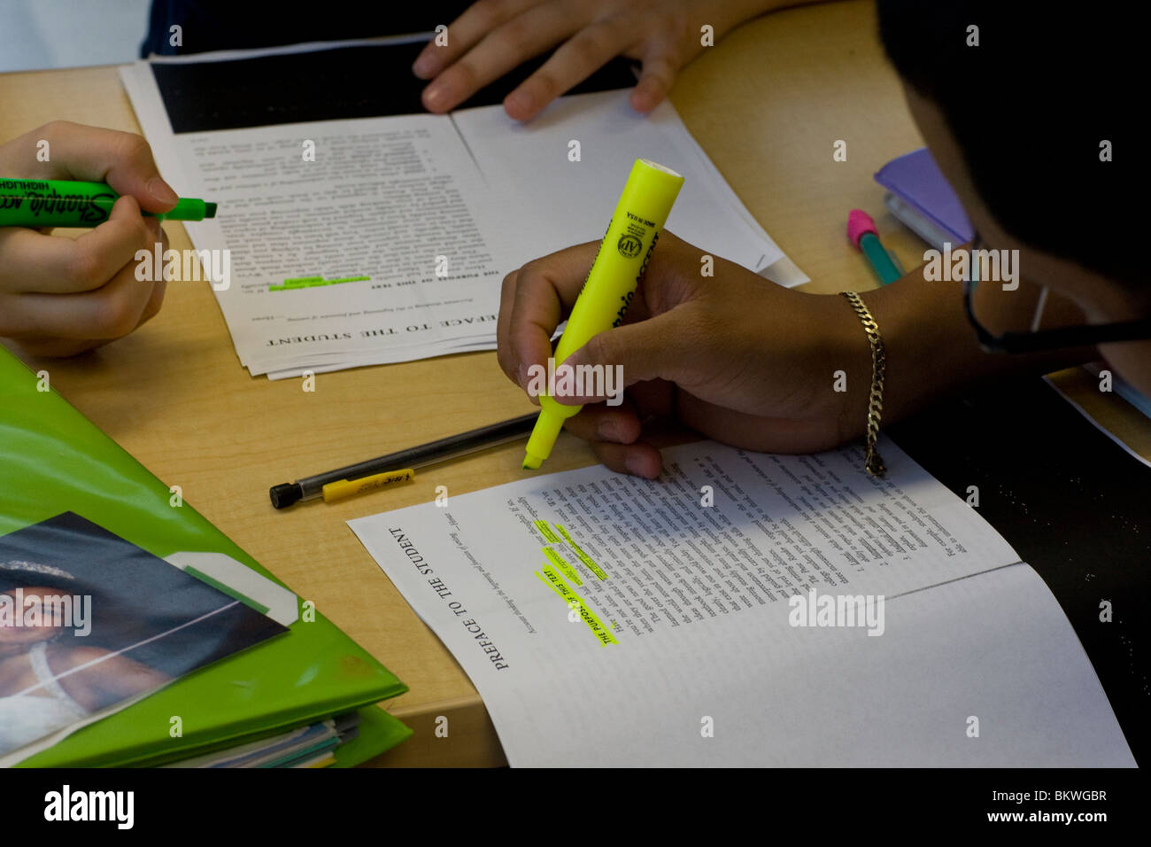 Usa classroom learn words hi-res stock photography and images - Alamy