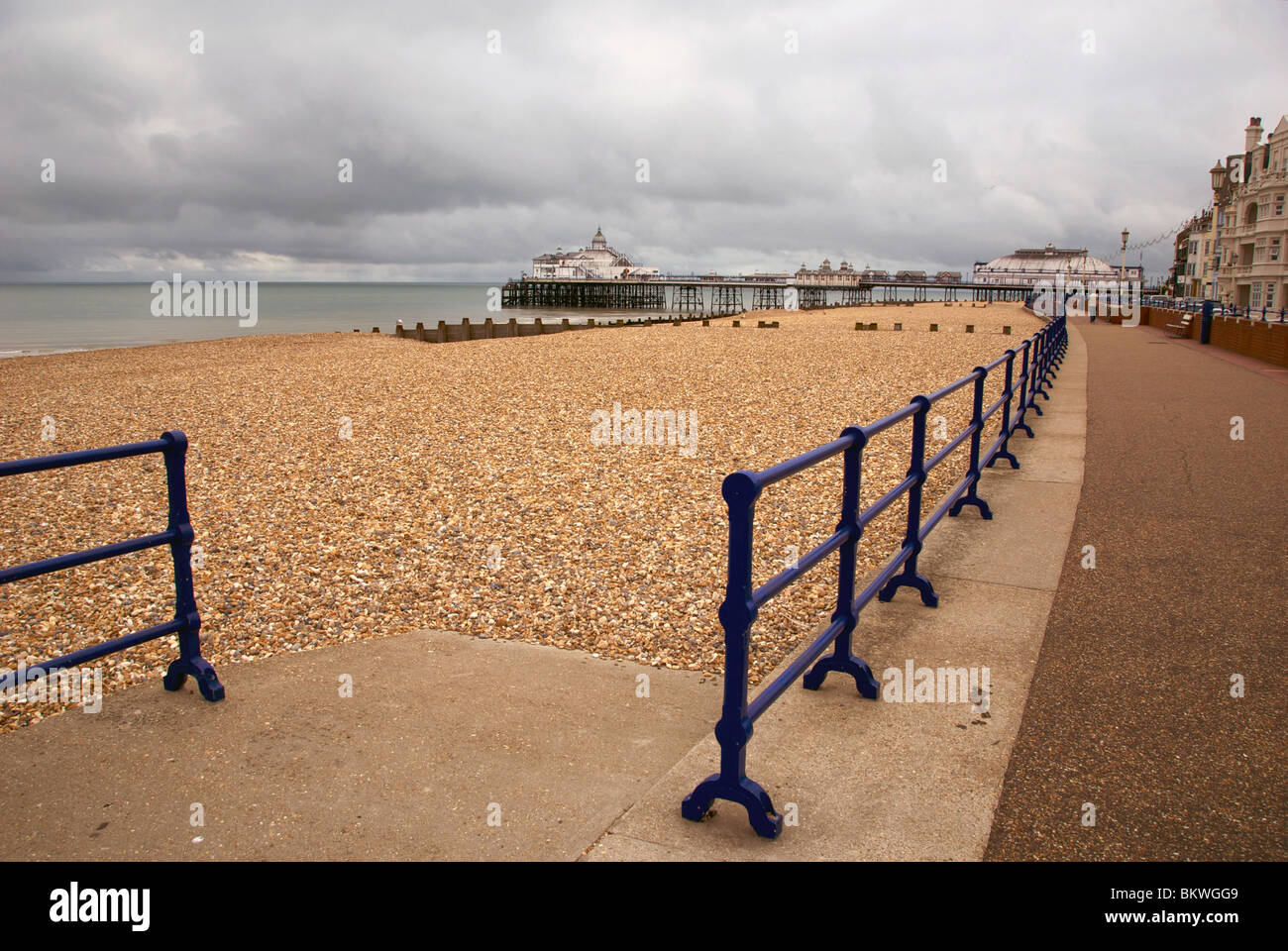 Eastbourne East Sussex UK Seafront Pier Beach Promenade Stock Photo - Alamy