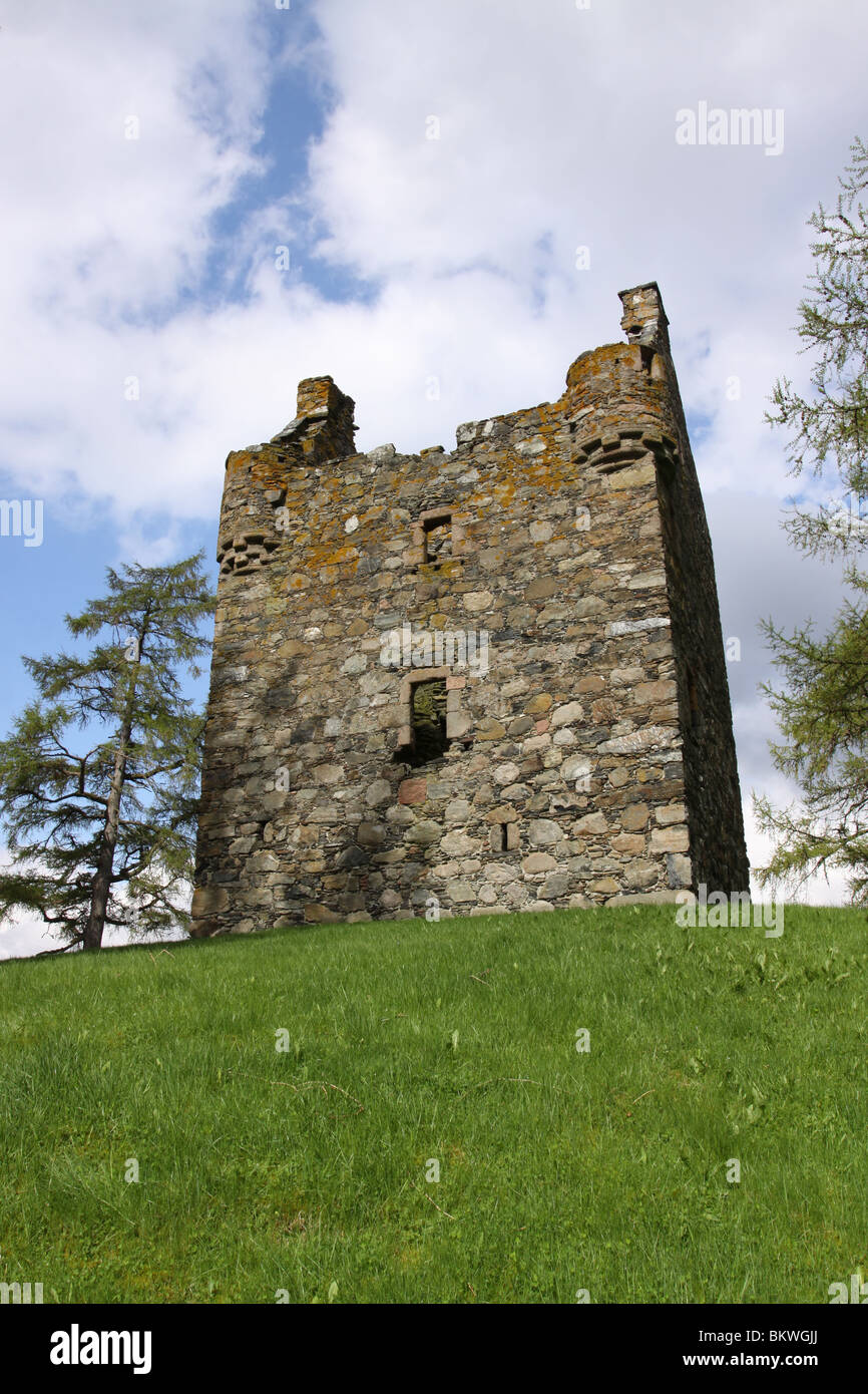 ruins of Knock Castle near Ballater Aberdeenshire Scotland May 2010 ...