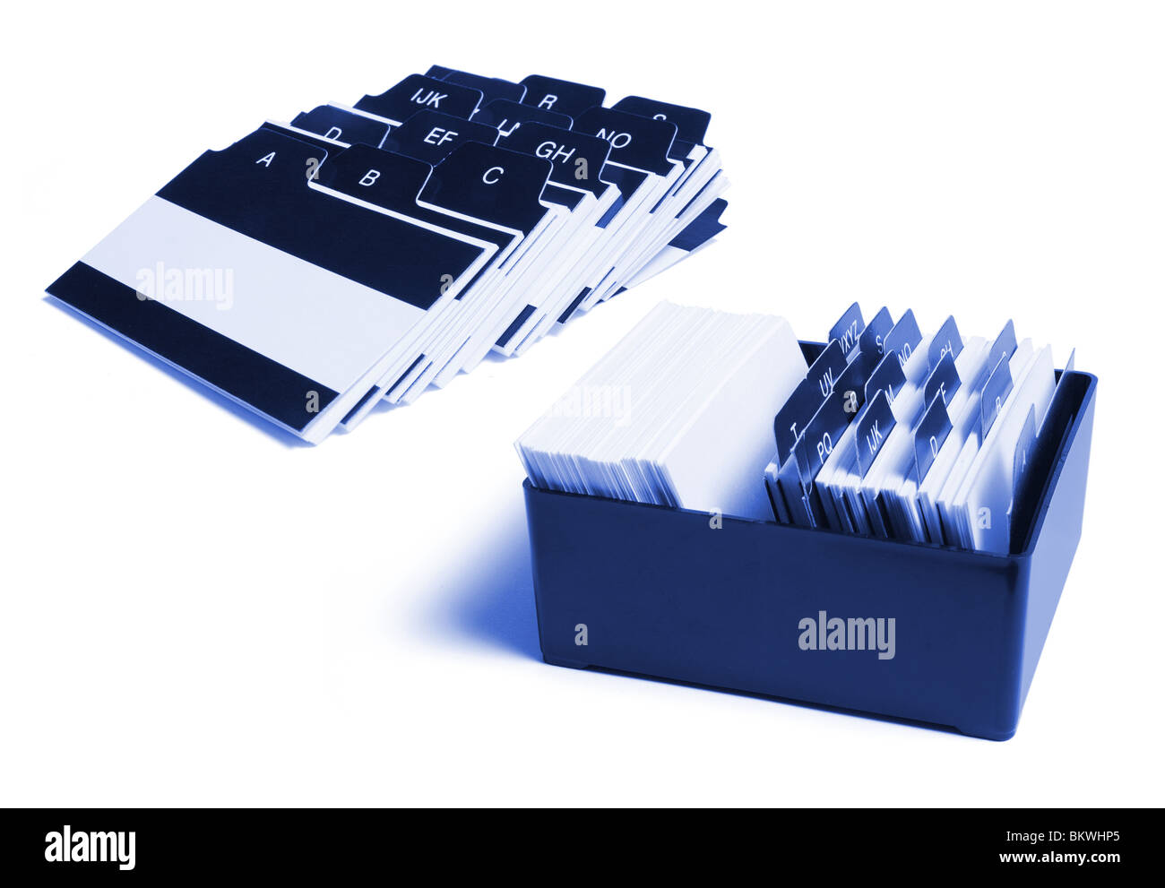 Boxes of Index File Stock Photo - Alamy