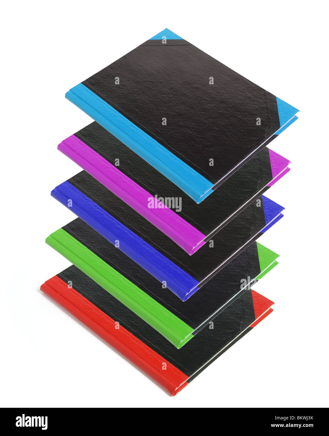 Stack of Hard Cover Note Books Stock Photo - Alamy