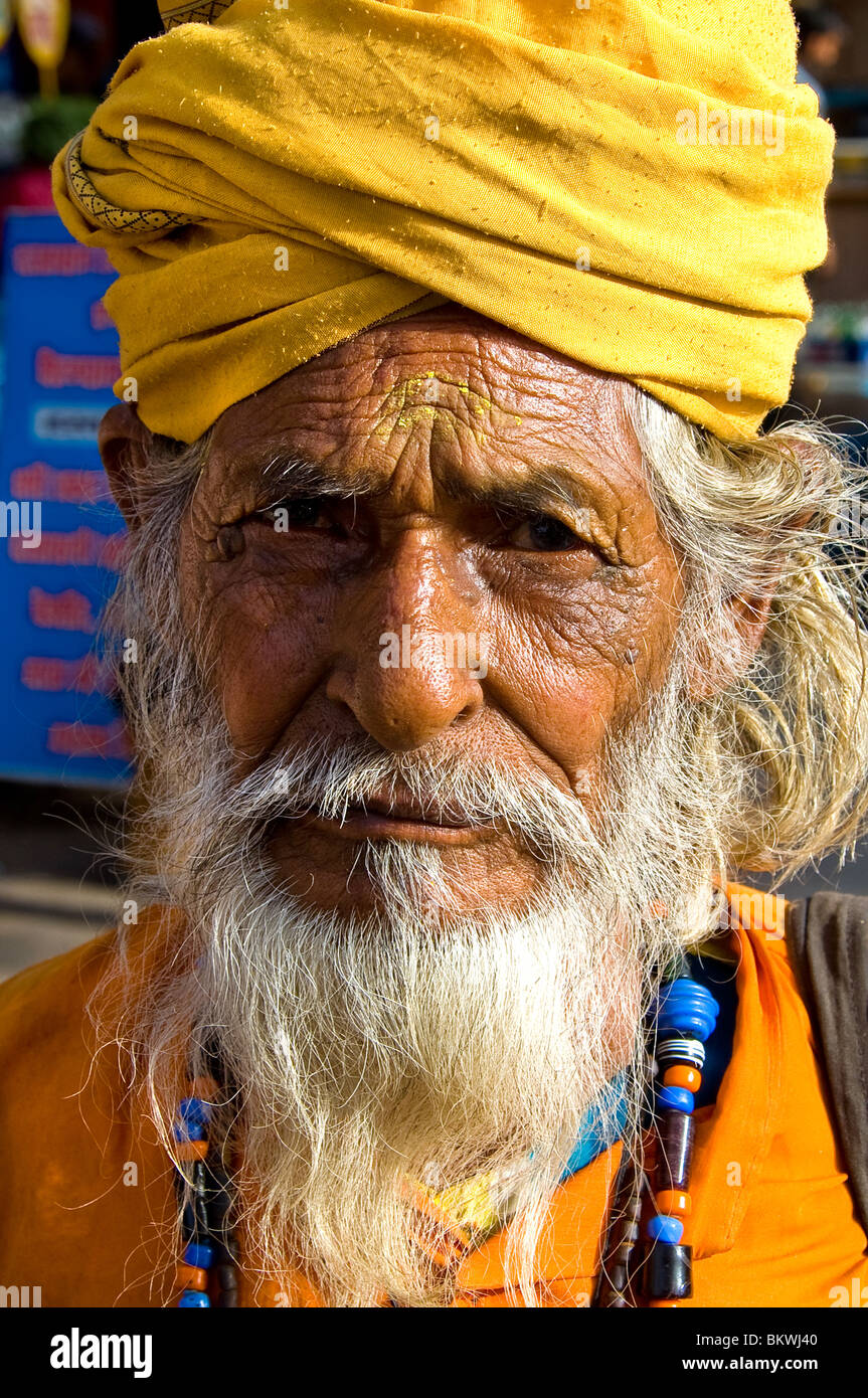 Holy man, Pushkar, Rajasthan, India Stock Photo - Alamy