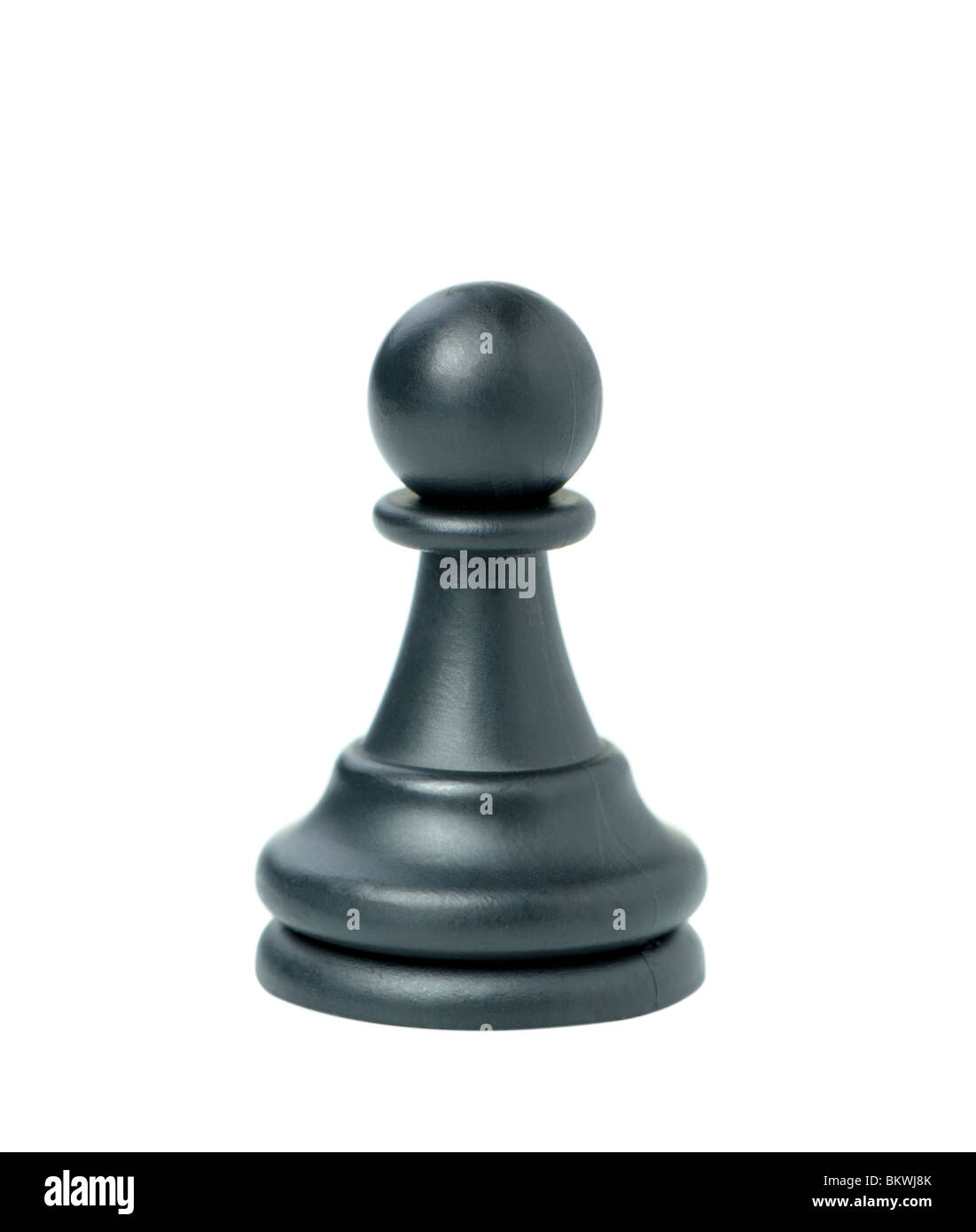 Chess pawn. Black color, it is isolated on white Stock Photo - Alamy