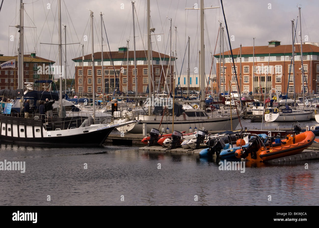 Hartlepool marina boat hi-res stock photography and images - Alamy