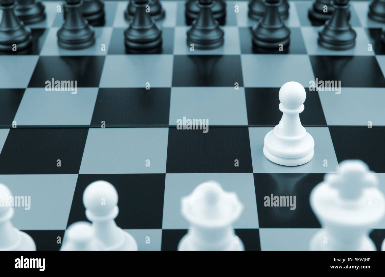 Chess.The first movement white. A logic board game Stock Photo - Alamy