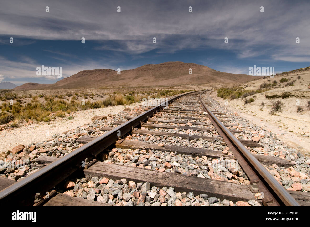 Empty railway track hi-res stock photography and images - Alamy