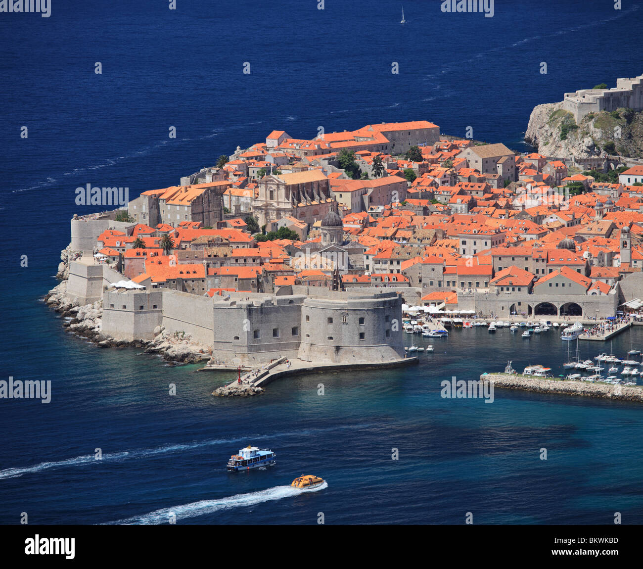 A panoramic view of an old city of Dubrovnik, Croatia Stock Photo - Alamy
