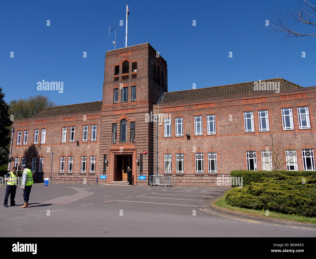 main building at Mogden Sewerage Plant, Isleworth, Middlesex Stock ...