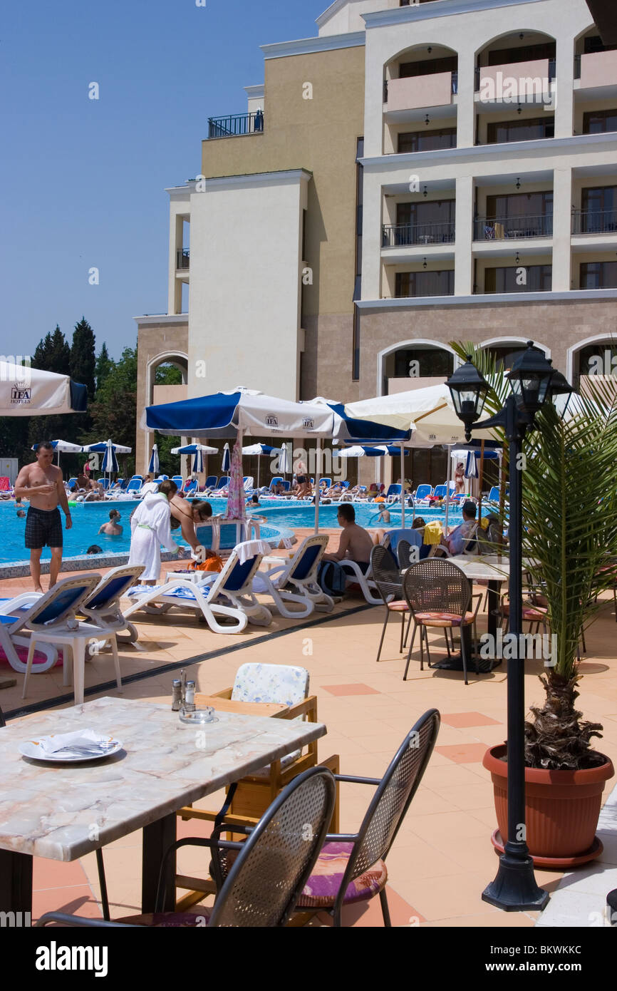 Modern architecture, Sunny beach, (Slunchev Bryag), Black Sea resort ...