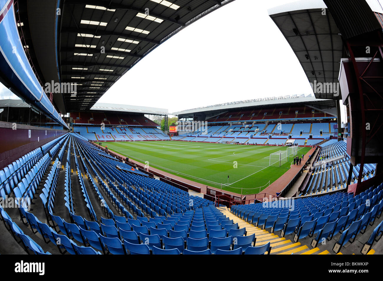 View inside Villa Park Stadium Birmingham. Home of Aston Villa Football Club Stock Photo Alamy