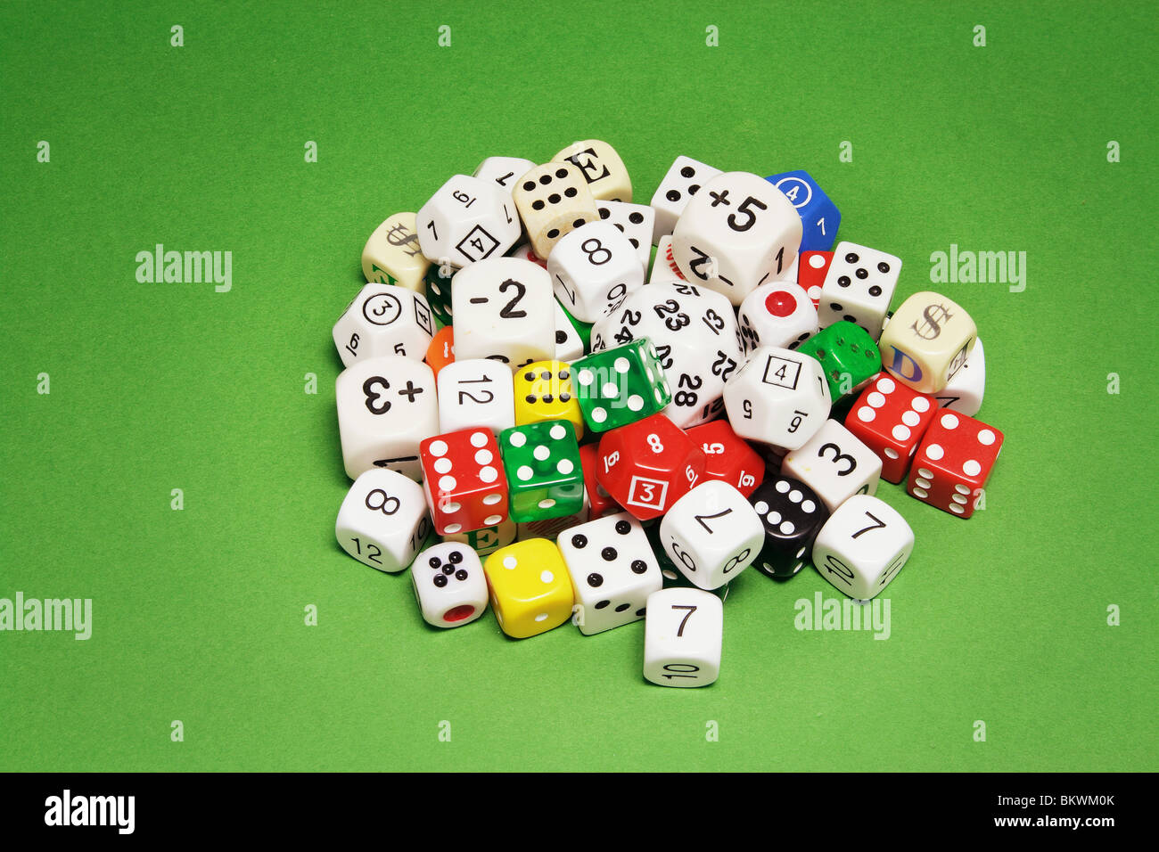 Collection of Dice Stock Photo - Alamy