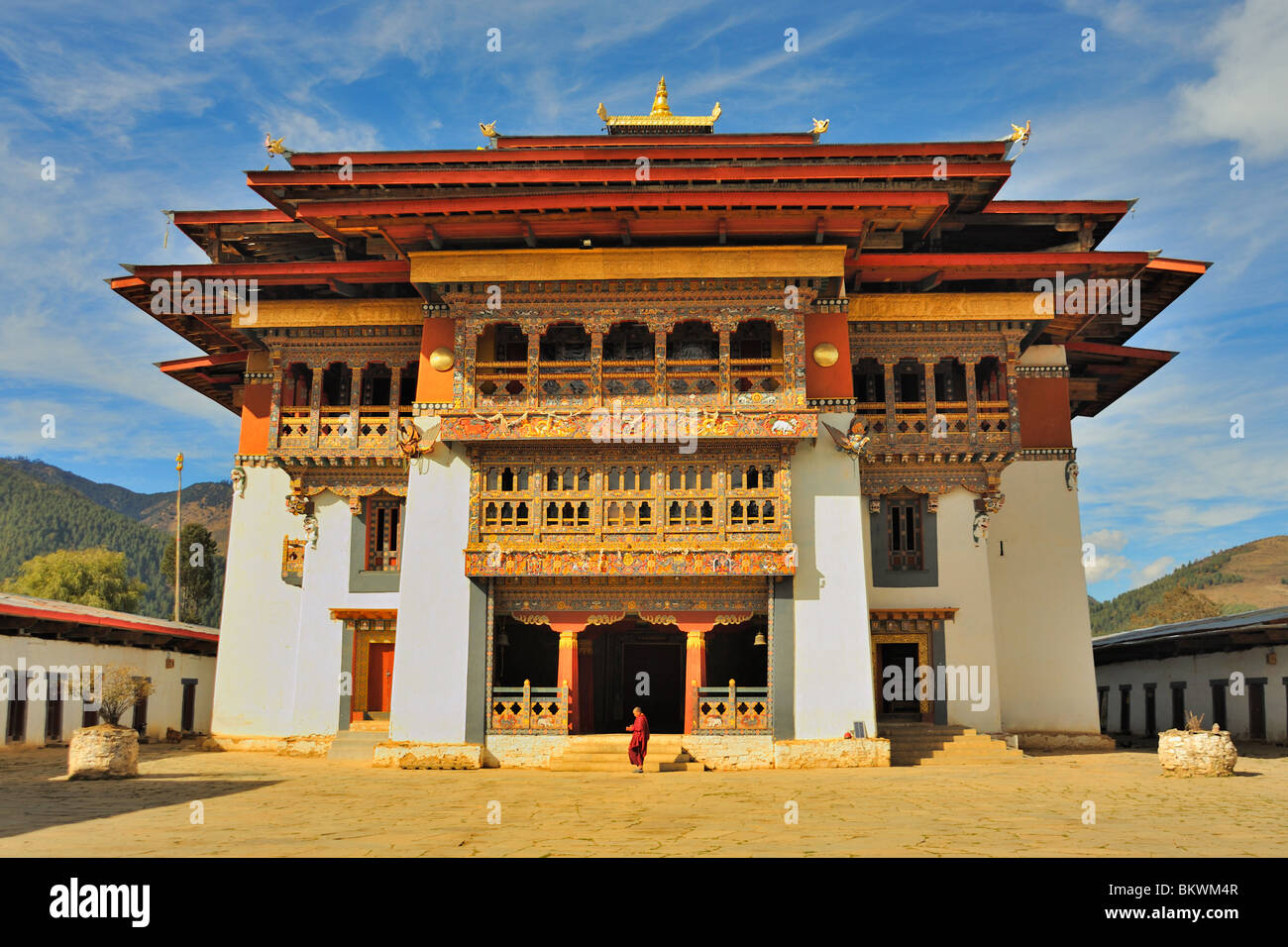 Gangte (Gangtey) Goemba, Phobjikha Valley, Bhutan Stock Photo - Alamy