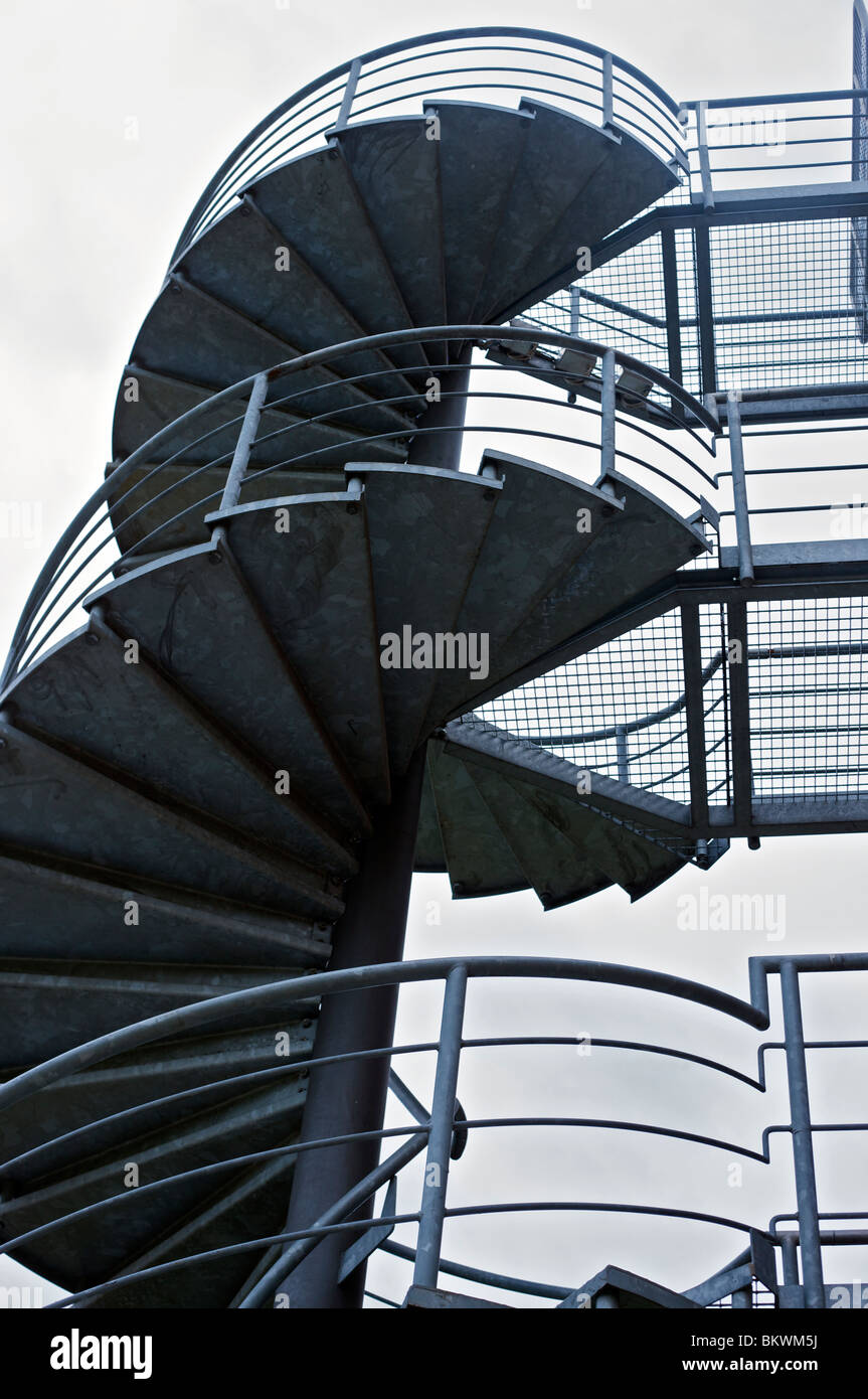 outdoor metal staircase Stock Photo - Alamy