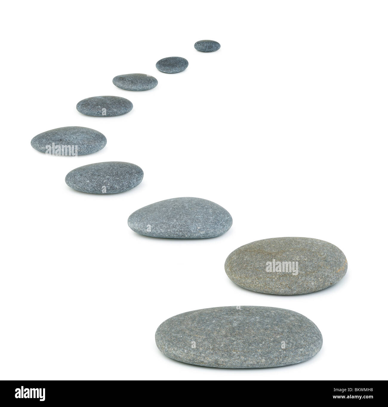 Pebbles road Cut Out Stock Images & Pictures - Alamy