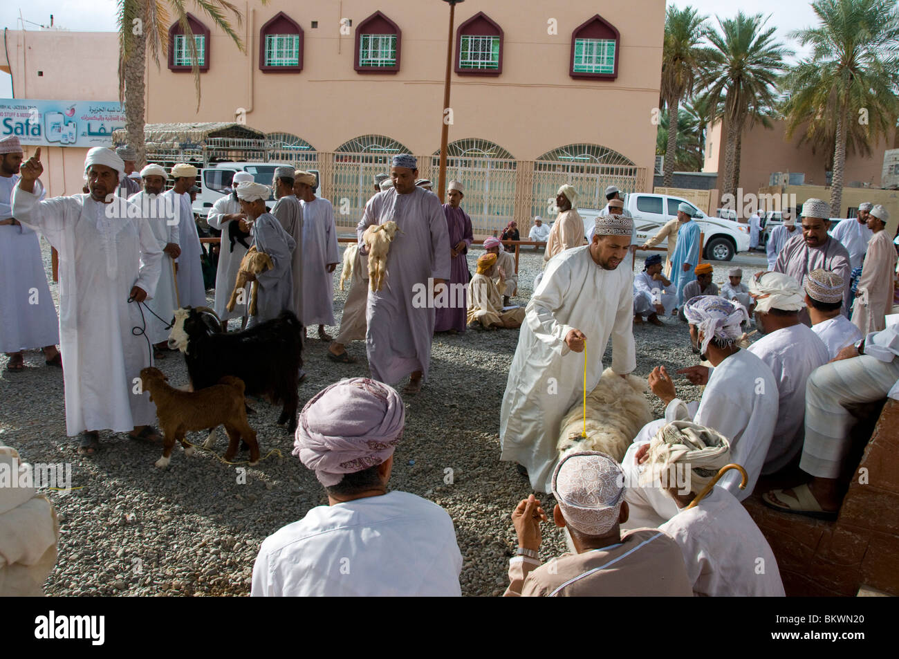 Goat Market Nizwa Oman Stock Photo - Alamy