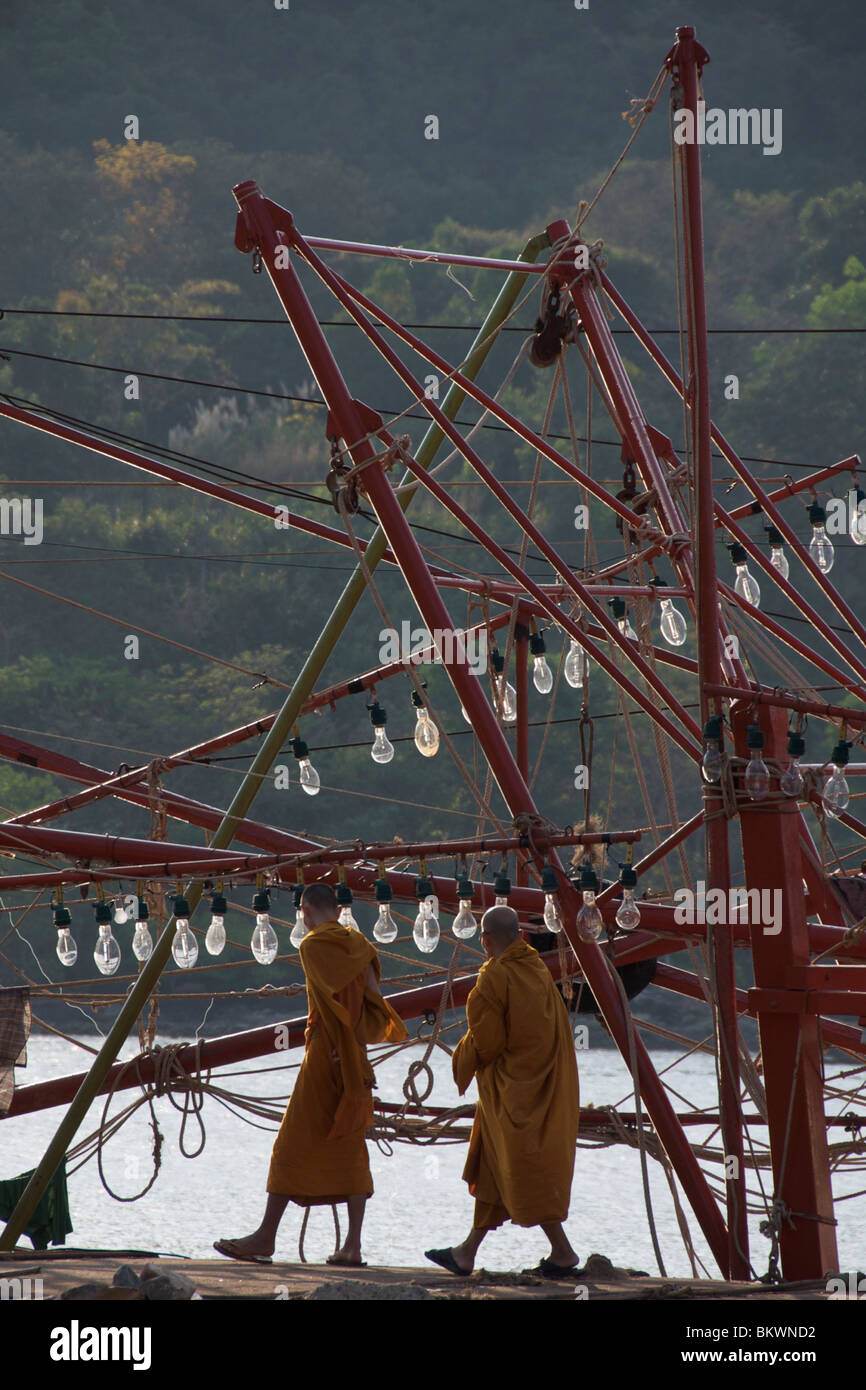 Thai squid fishing boat hi-res stock photography and images - Alamy