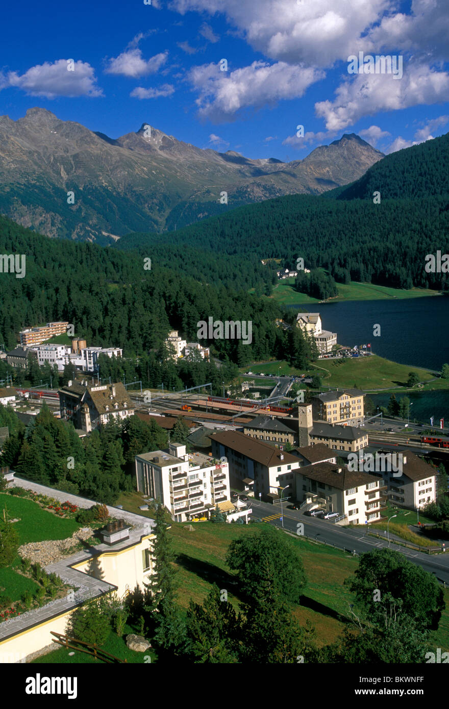 St moritz summer view hi-res stock photography and images - Alamy