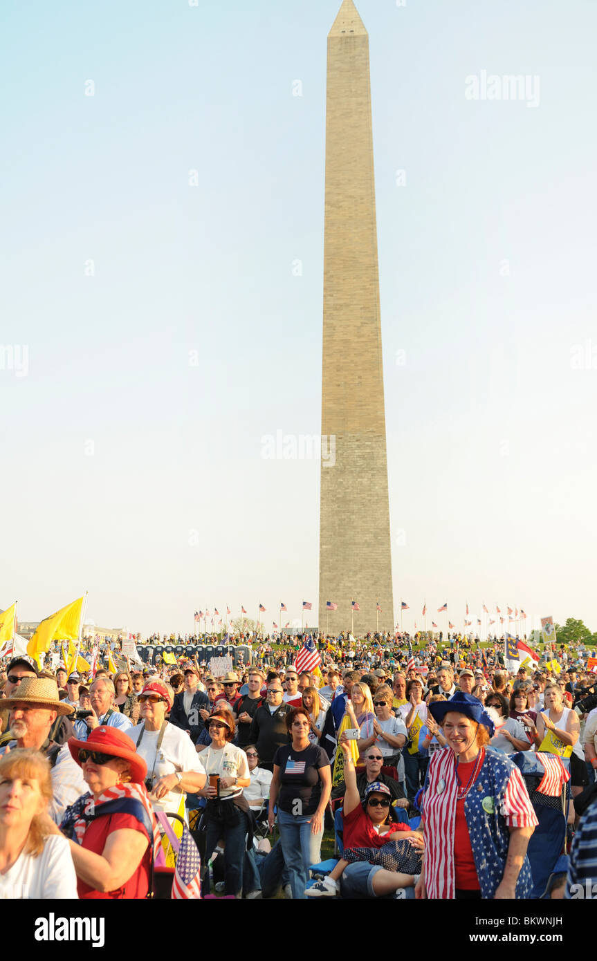 The Tea Party protest in Washington, DC USA Stock Photo - Alamy