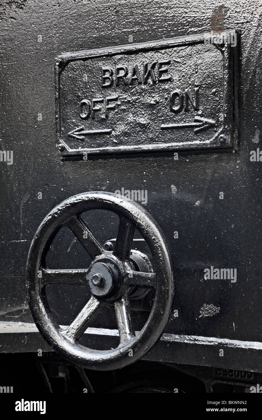 Brake hand wheel Stock Photo - Alamy