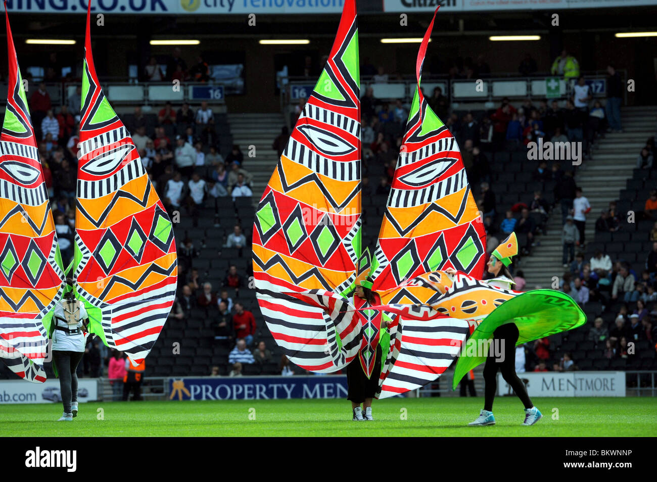 Members of Samba band performing at Milton Keynes UK Stock Photo - Alamy