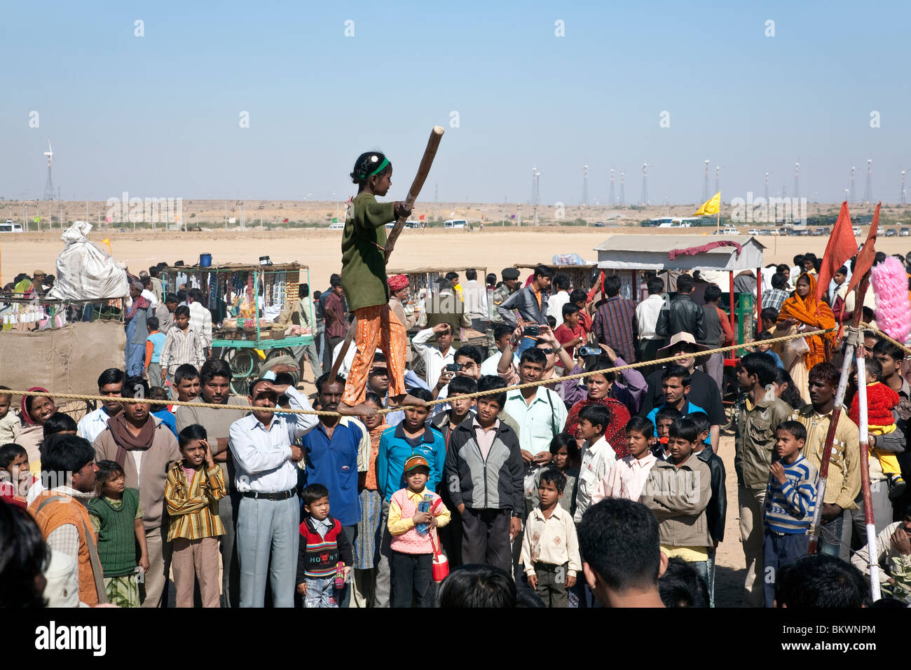 Indian tightrope walker hi-res stock photography and images - Alamy