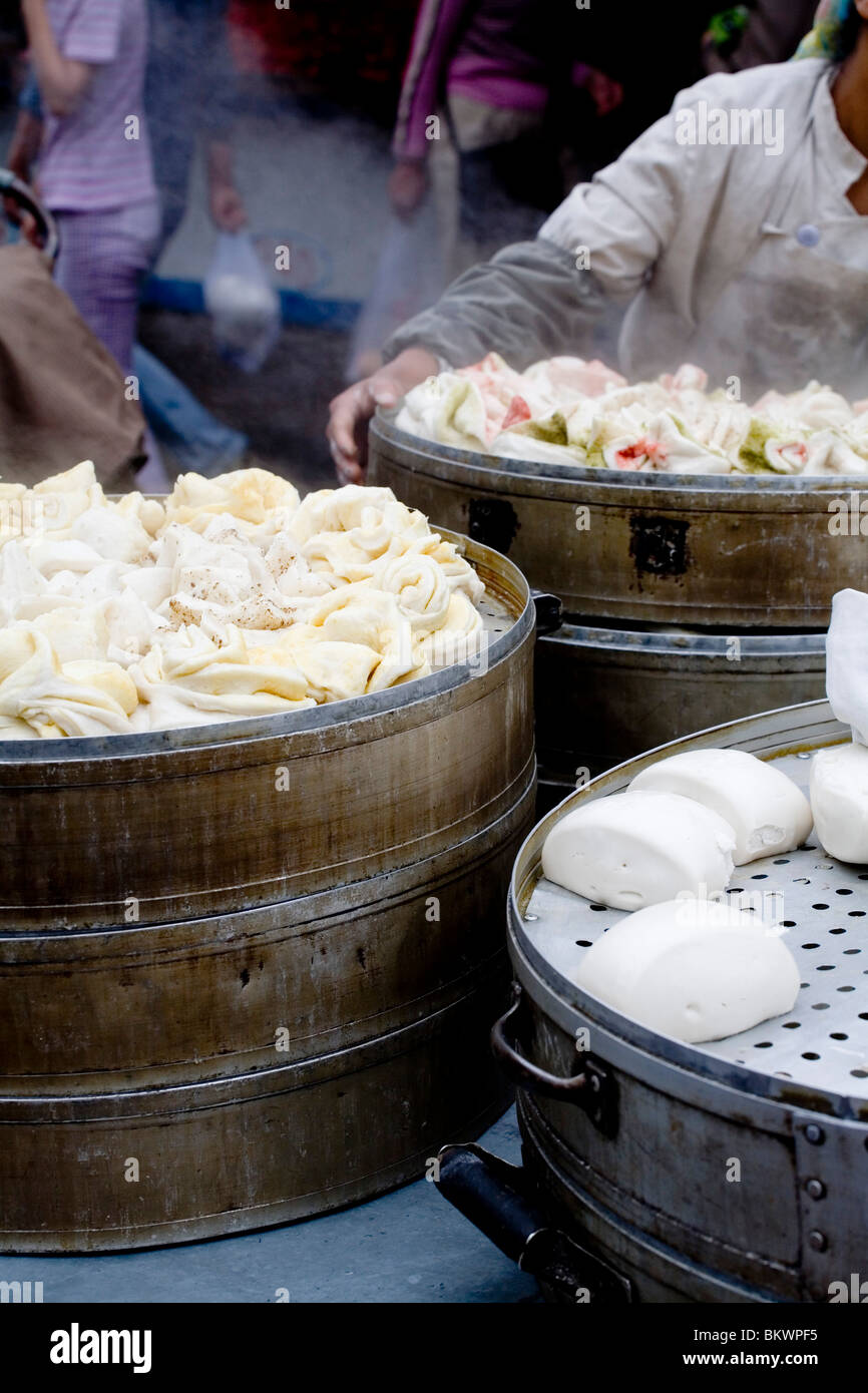 Fresh Dimsum, Xining China Stock Photo - Alamy