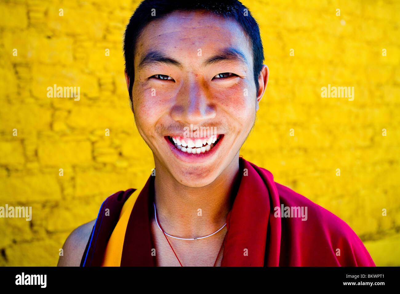 Happy monk kid hi-res stock photography and images - Alamy