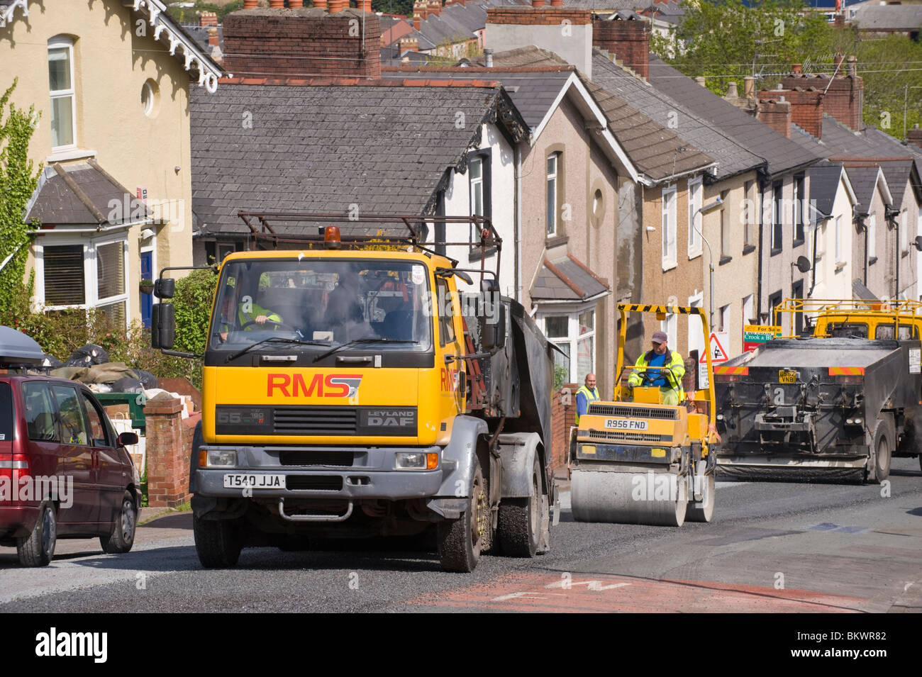 Road resurfacing using a preservation treatment Surface Dressing of ...