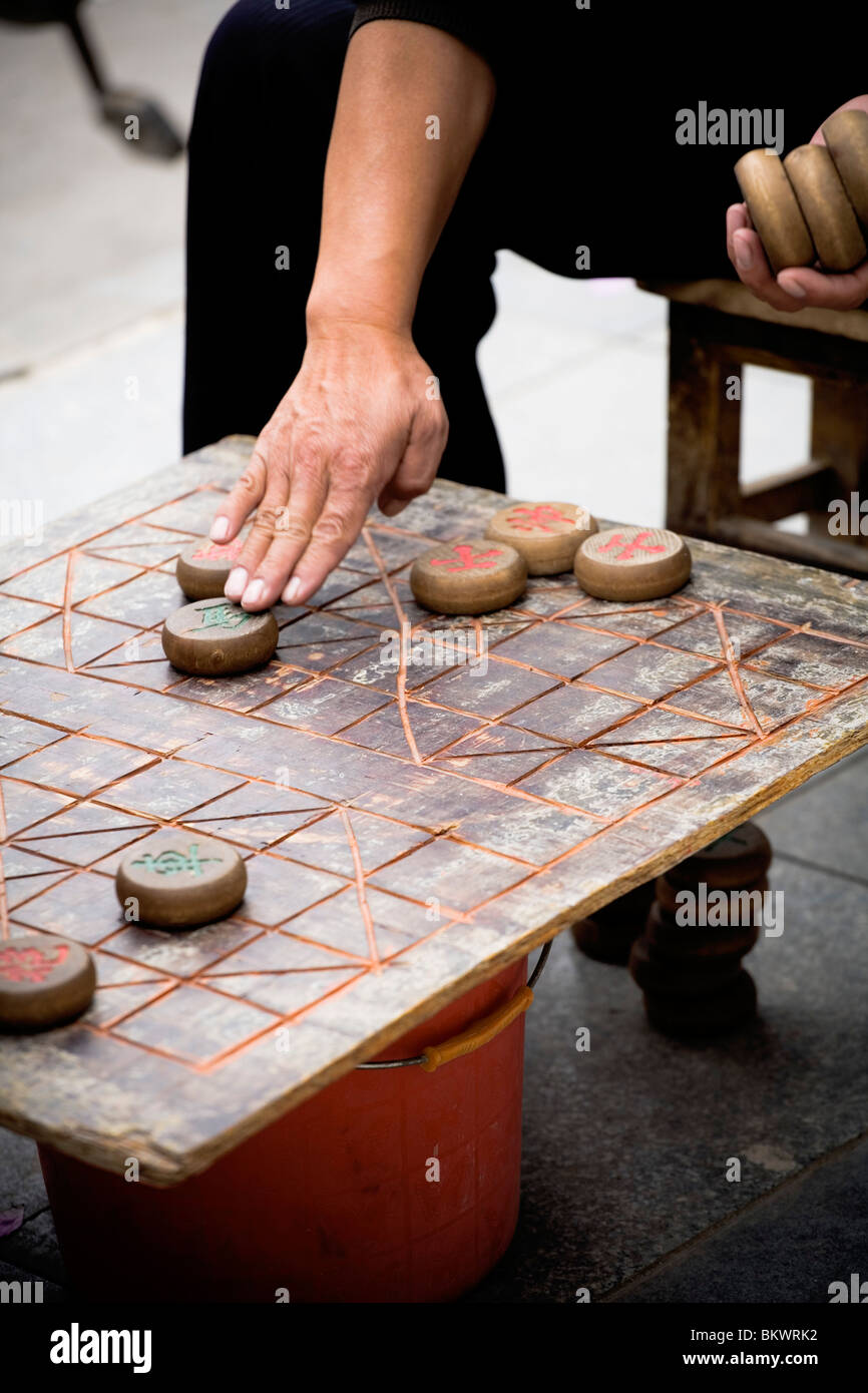 the Board game Mahjong Stock Photo - Alamy