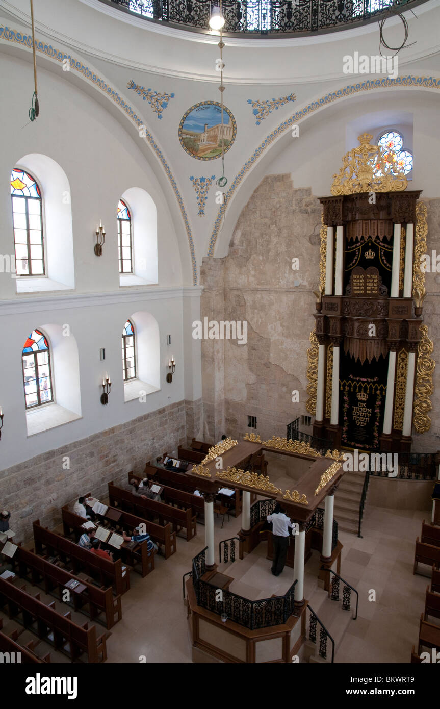 Hurva synagog interior viewed from above Stock Photo - Alamy