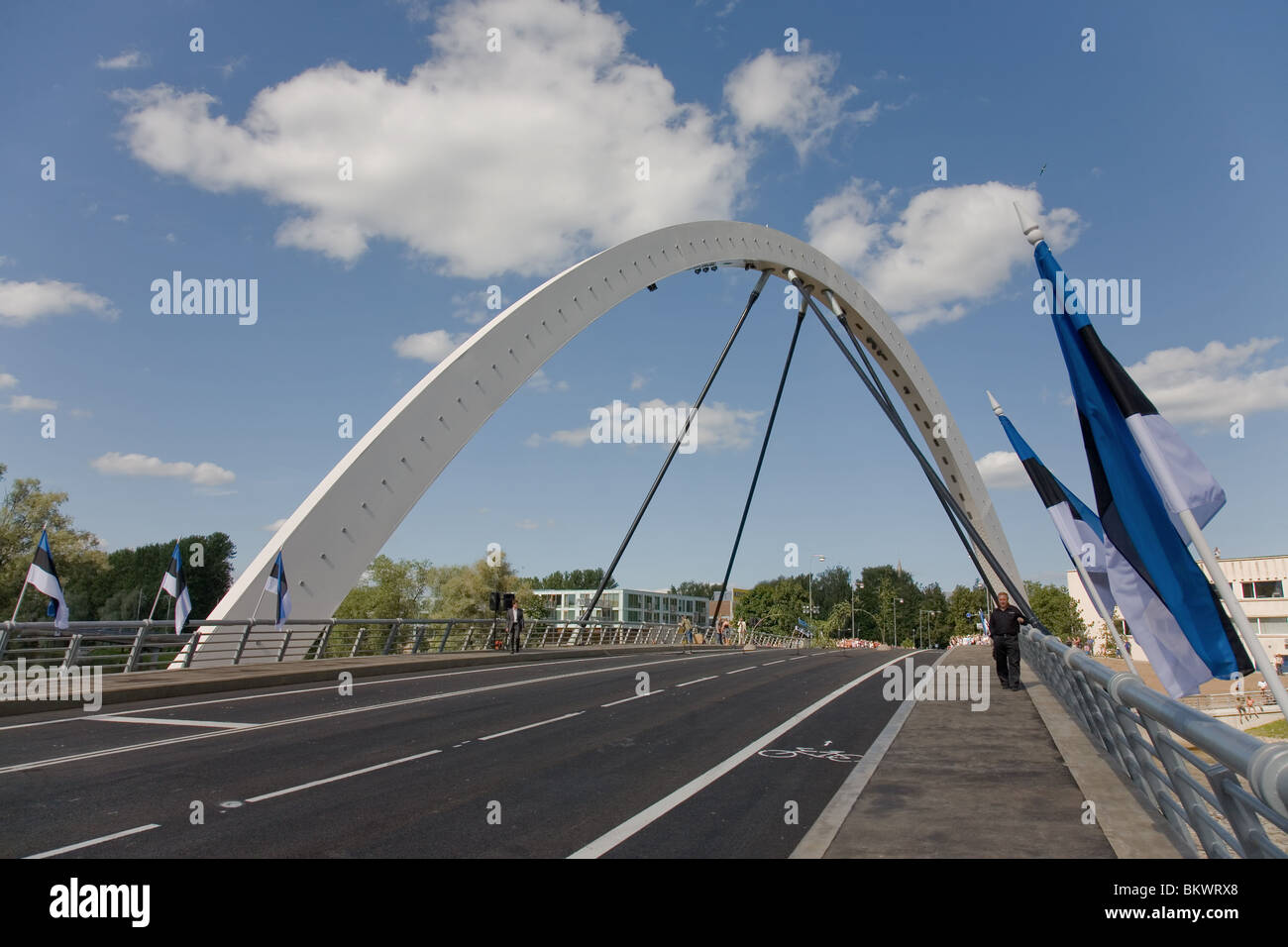 Bridge over River Emajõgi in Tartu, Estonia, Europe Stock Photo - Alamy