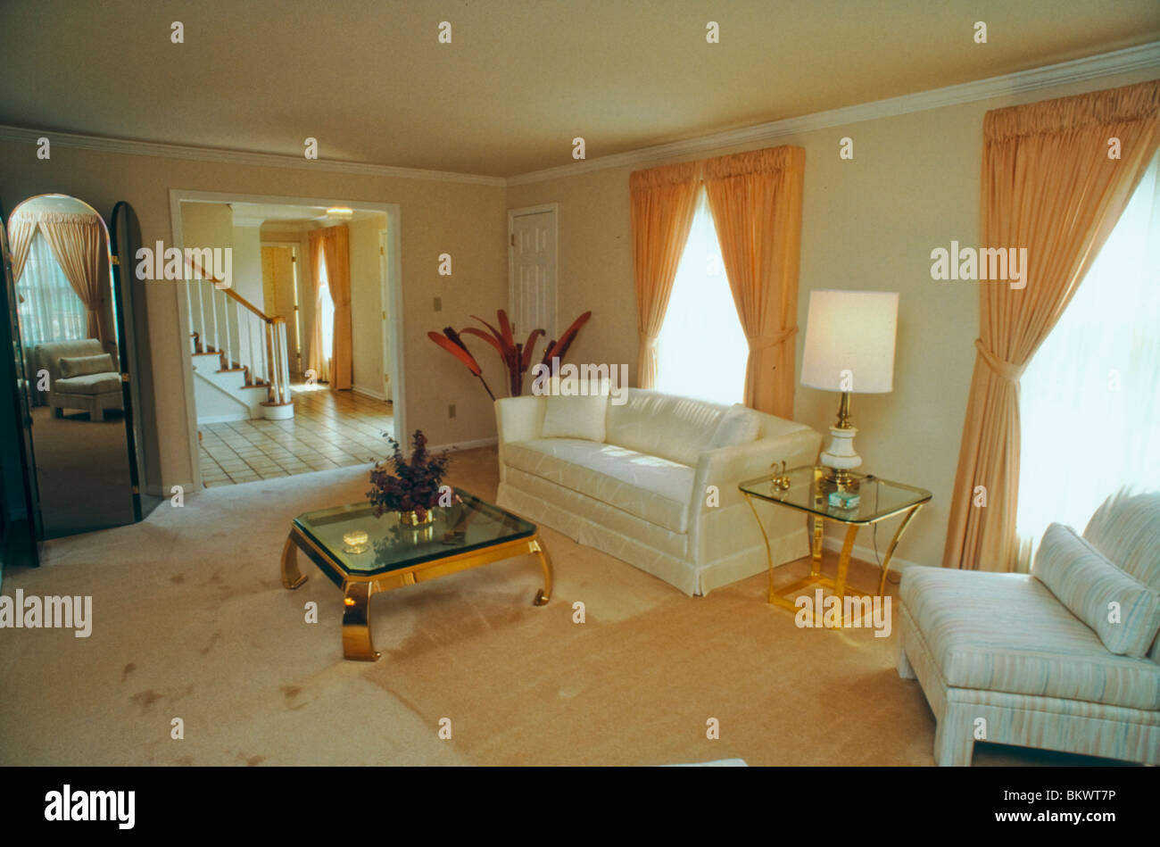 American architecture inside suburban house hi-res stock photography ...