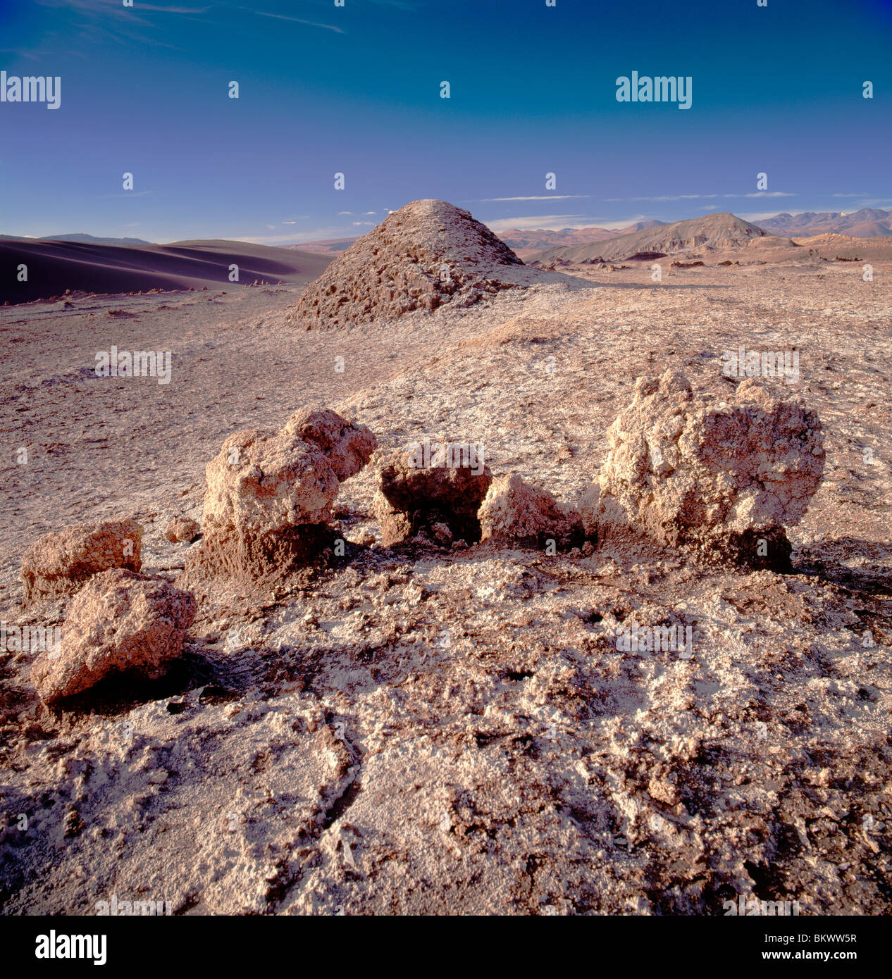 Valley of the Moon, Atacama Desert. Gypsum, clay & salt desert ...