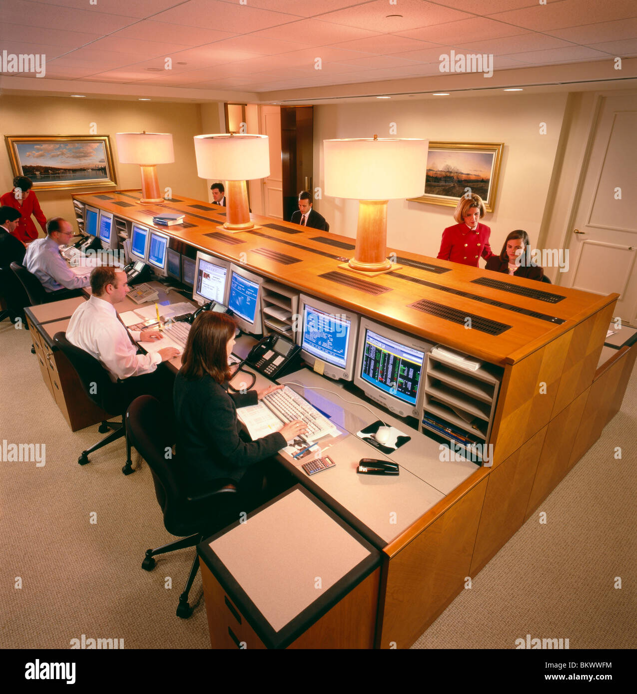Female office offices work worker workers hi-res stock photography and ...