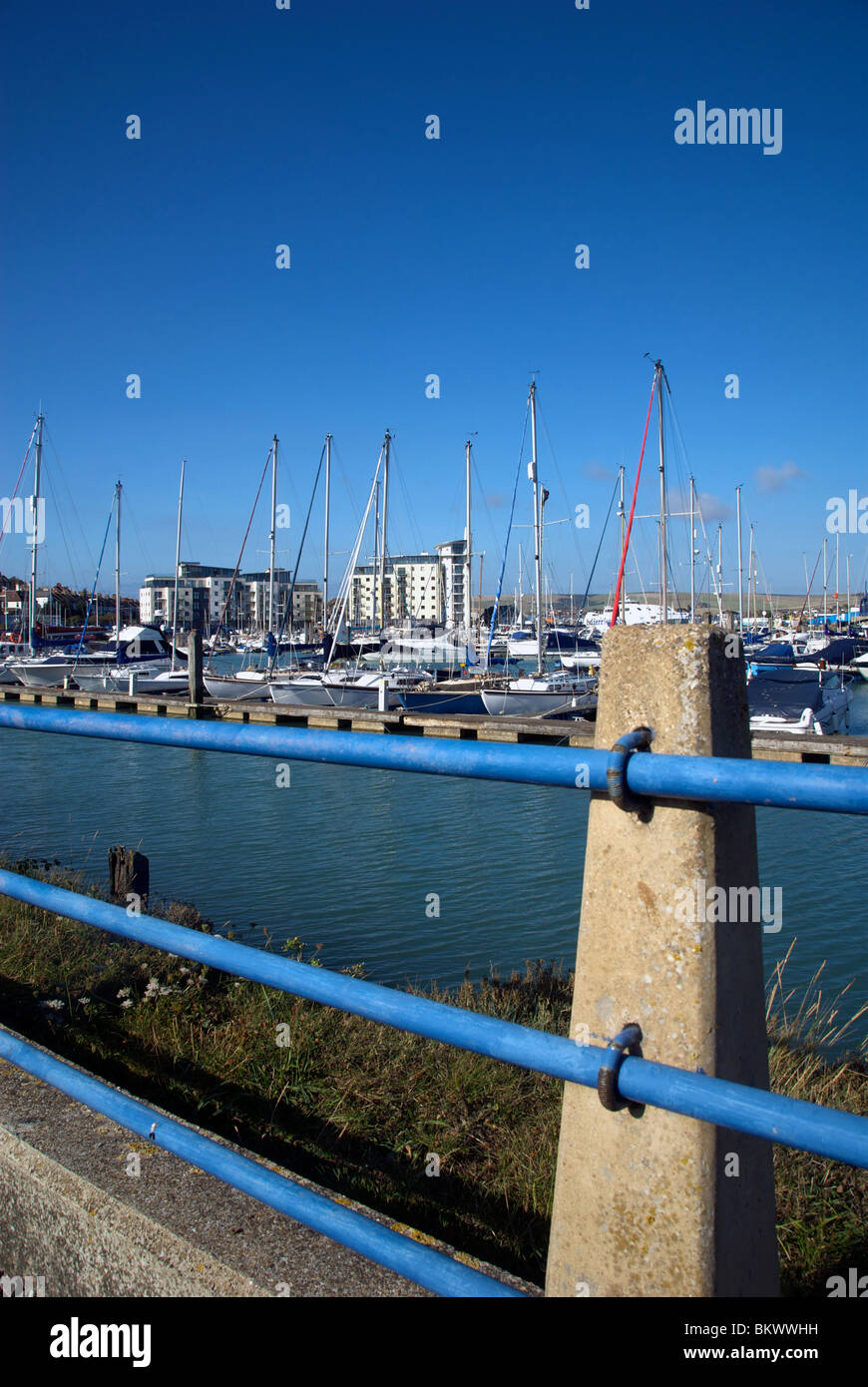 Newhaven East Sussex UK Harbor Harbour Quay Marina Stock Photo - Alamy