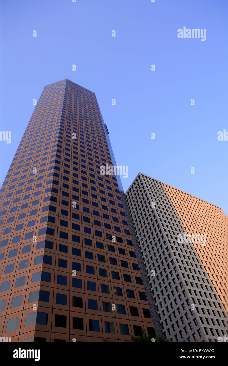 Houston downtown city urban buildings skyscraper Texas Stock Photo - Alamy