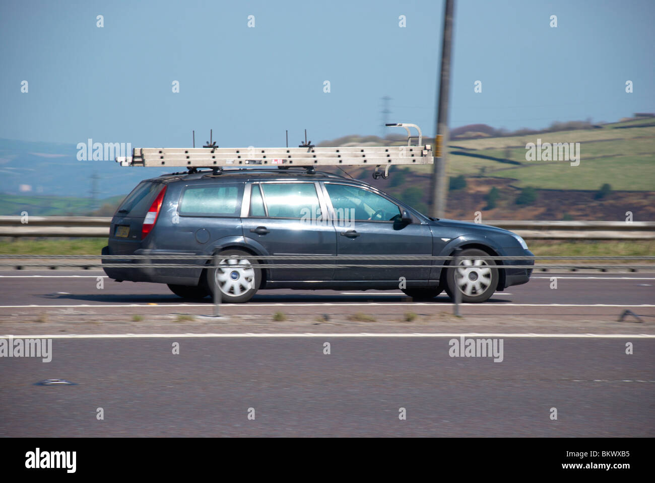 Vehicle on the M62 motorway (near Huddersfield Stock Photo - Alamy