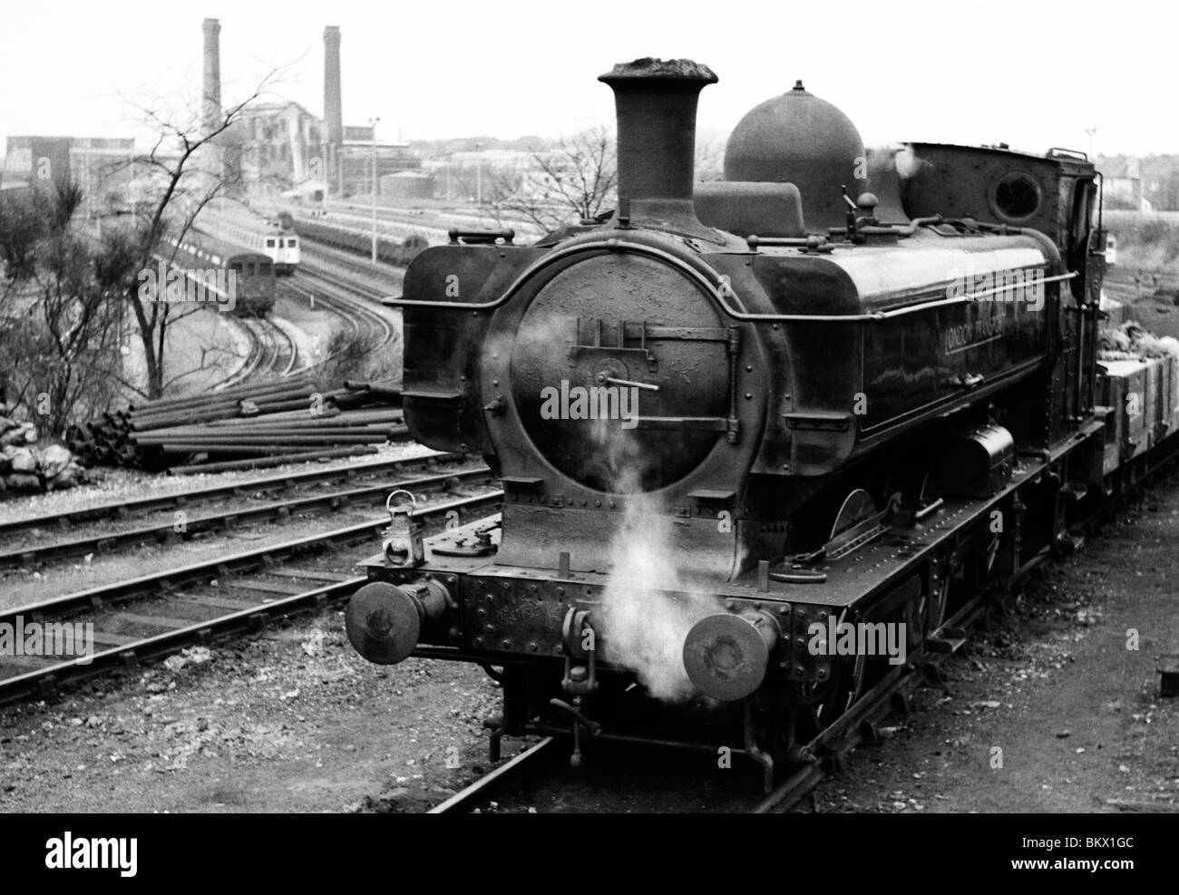original steam tank locomotive with london transport written on the ...