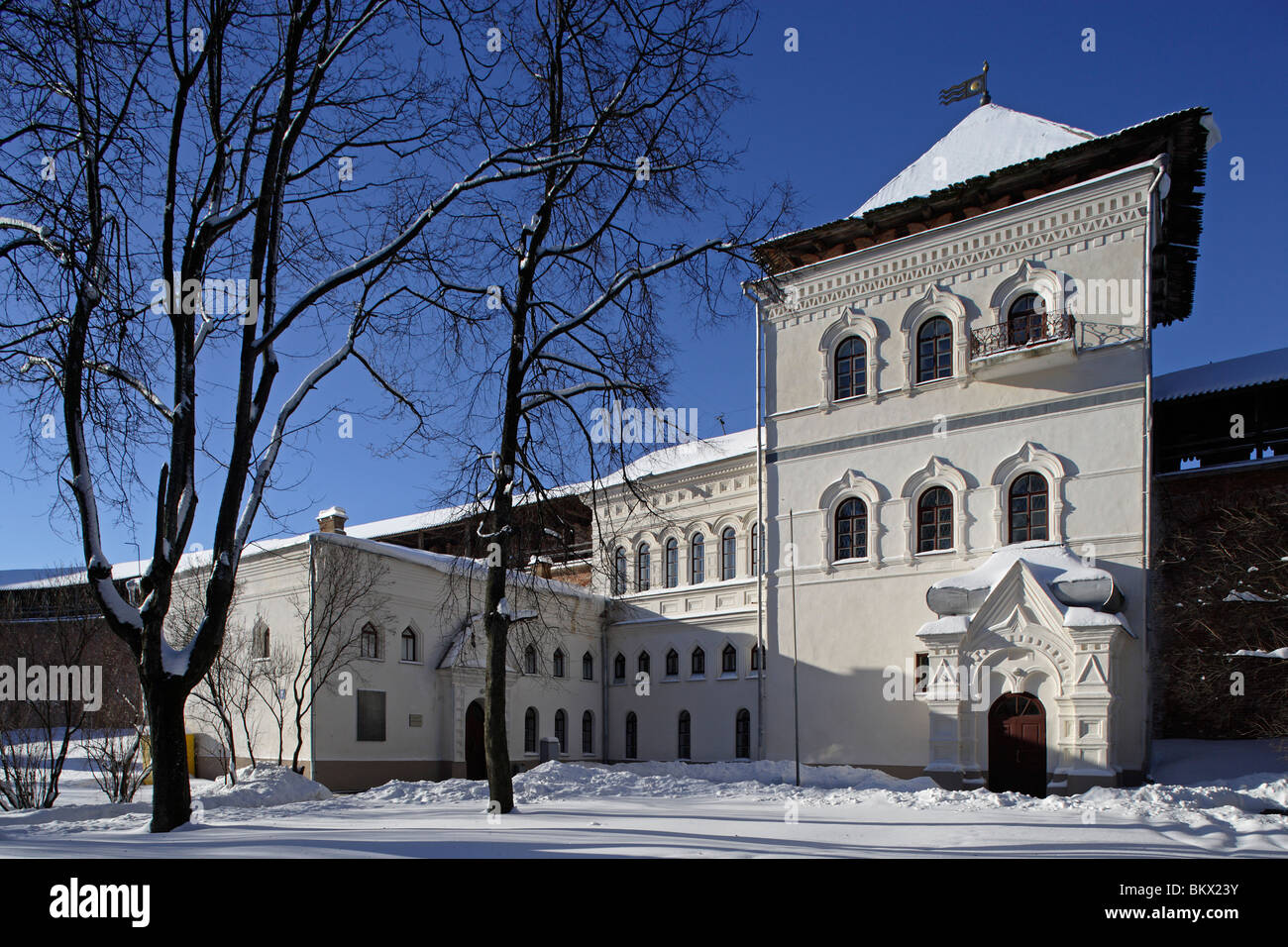 Russia,Novgorod-the-Great,Kremlin Buildings,Fortifications Wall Stock ...