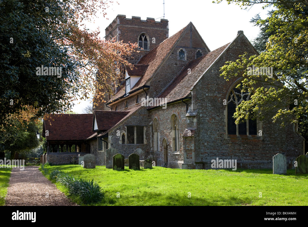 Old english church tower stained hi-res stock photography and images ...