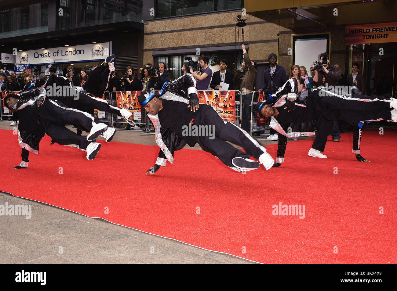 Flawless perform on the red carpet at the World Premiere of StreetDance ...