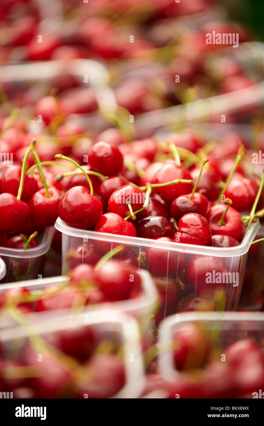 Punnet of cherries hi-res stock photography and images - Alamy