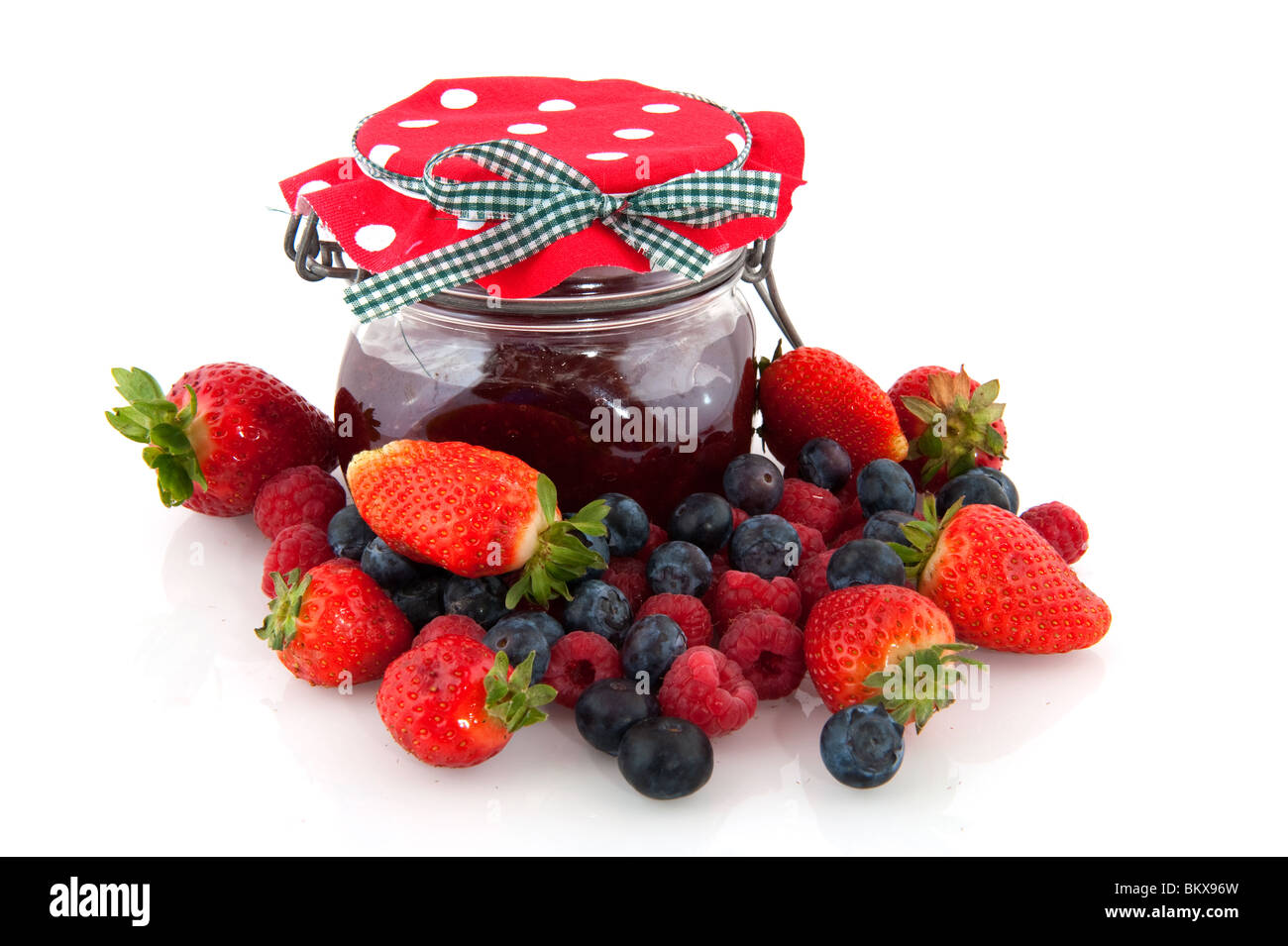 Pots of jam Cut Out Stock Images & Pictures - Alamy