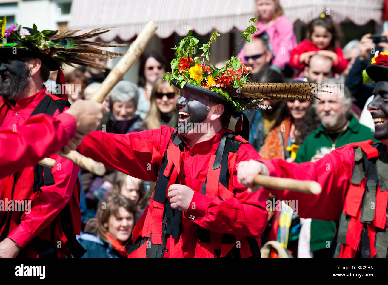 Iron Men and Severn Gilders Morris dancers, Clun Green Man Festival ...