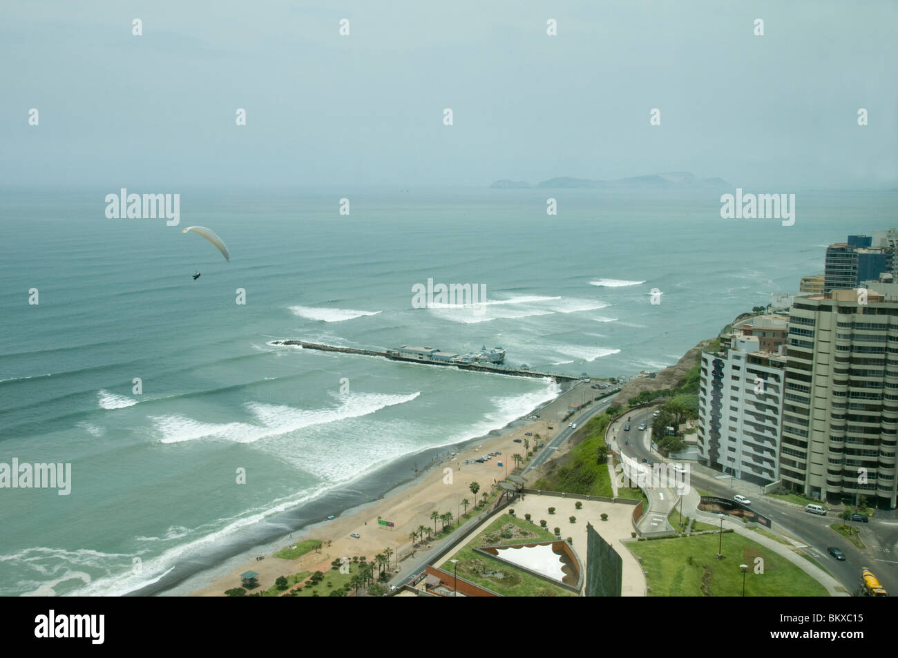 View of seafront in Lima, Peru Stock Photo - Alamy
