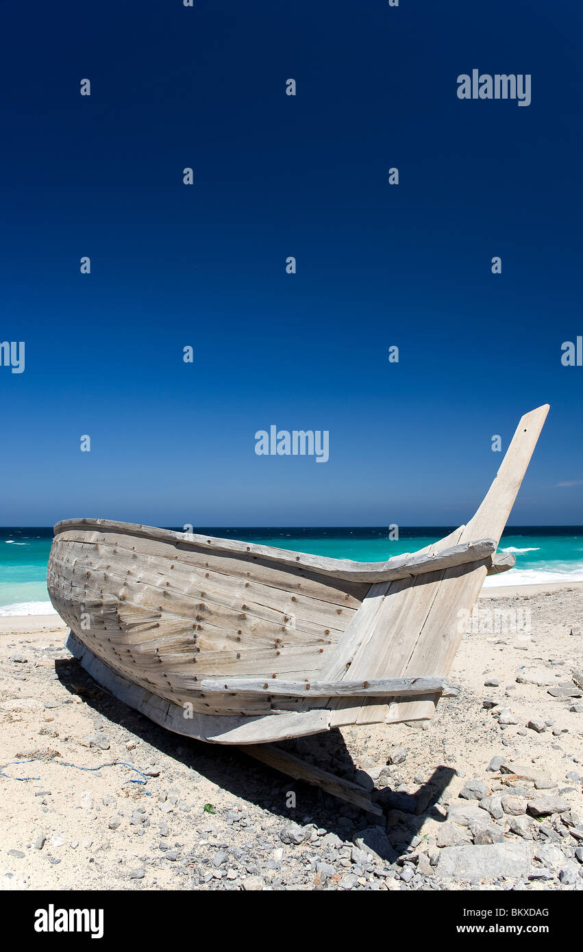 Traditional fishing boat, Musandam coast, Oman Stock Photo - Alamy