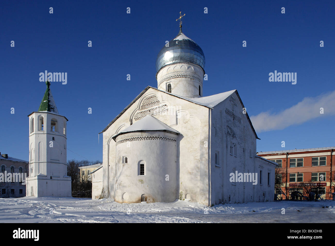 Russia,Novgorod-the-Great,Commercial Quarter,orthodox church Stock ...